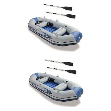 Intex Mariner 3-Person Inflatable Boat Set for Adults, Fishing & River ...