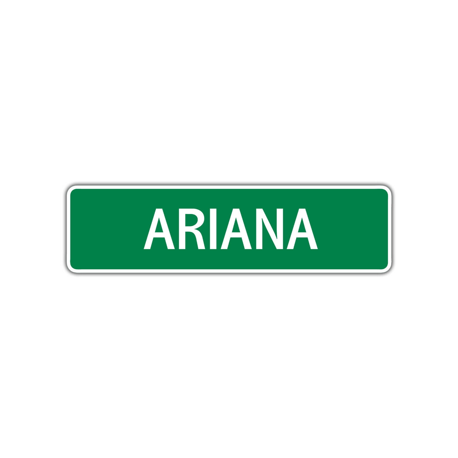 Ariana Girls Children Name Letter Printed Wall Plaque Decoration Label ...