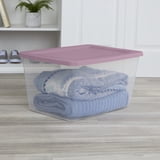 Sterilite Storage Bin, 58 Quart Clear Plastic Storage Container with ...