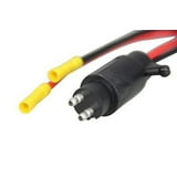 Pactrade Marine Boat Trolling Motor Plug & Socket Set 12V 2-Wire 10 ...