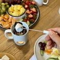 Evelots Mini Fondue Pot Set/Personal Fondue Mugs-Chocolate/Cheese/14 ...