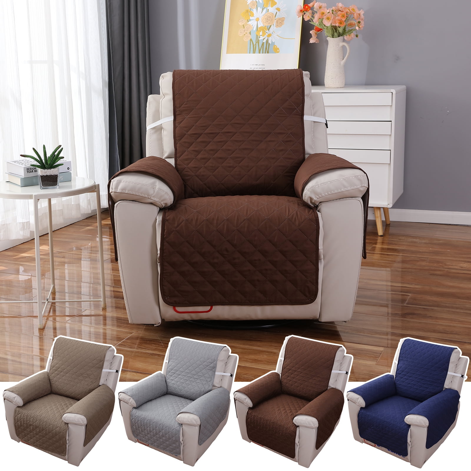 Lapalife Large Recliner Slipcover, Reversible Tear Resistant Soft ...