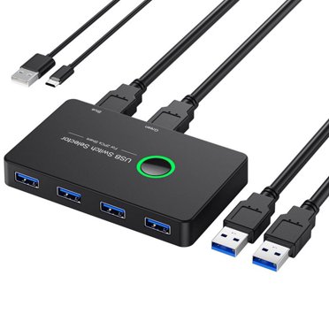 BENFEI USB 3.0 HDMI KVM Switch(8K@60Hz) with 4 USB 3.0 Ports for 2 ...