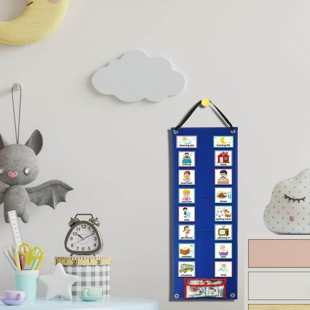 ruzhgo Kids Visual Schedule Calendar Visual Planner Learning Materials ...