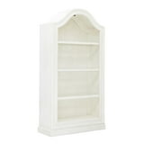 Open Shelf Storage Wood Bookcase with Puck Light in White by Pulaski ...