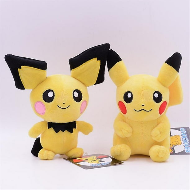 20cm Pokemon Plush Dolls Pikachu Pichu Cartoon Cute Anime Figure ...