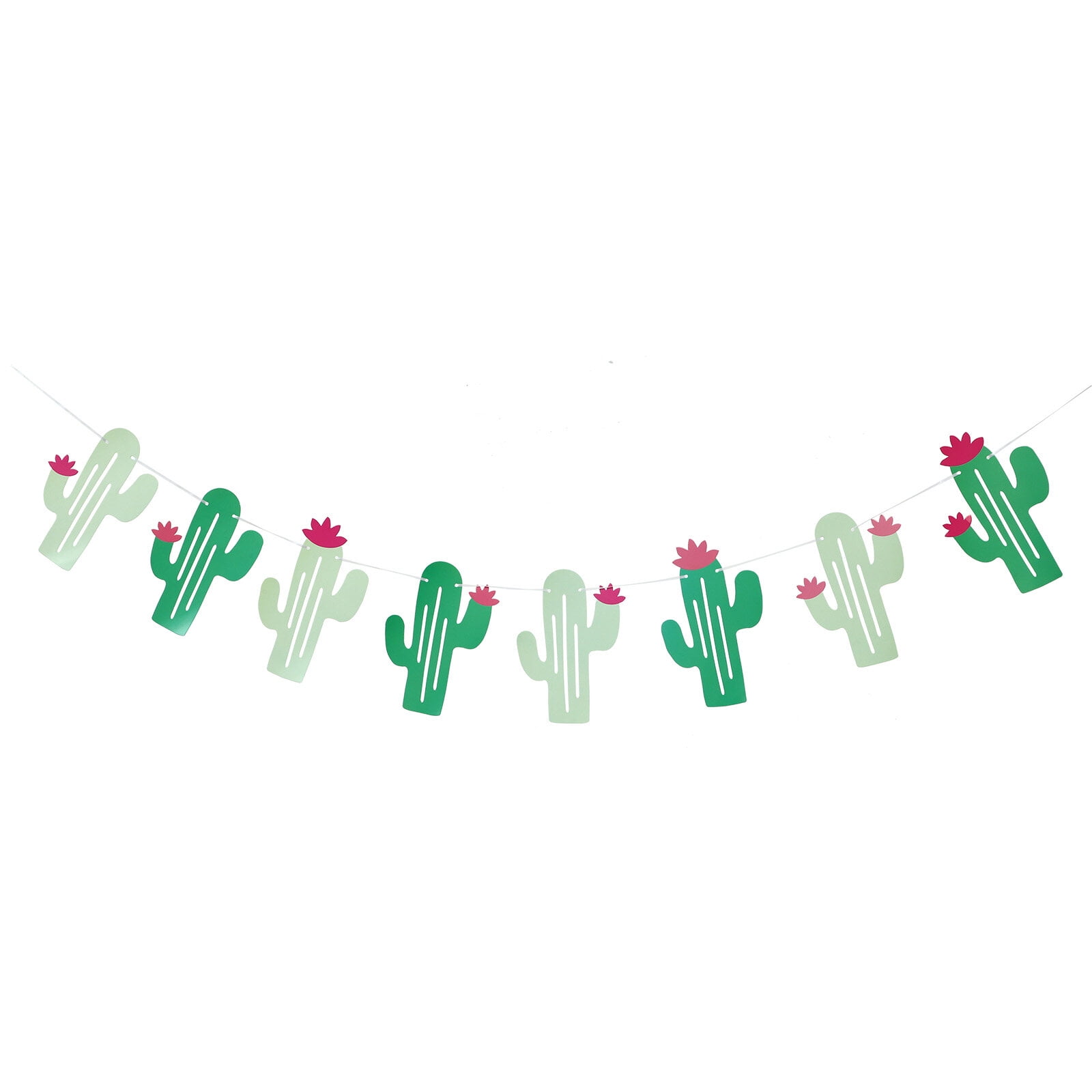 Banderín de banderín de cactus de doble cara con decoraciones para ...