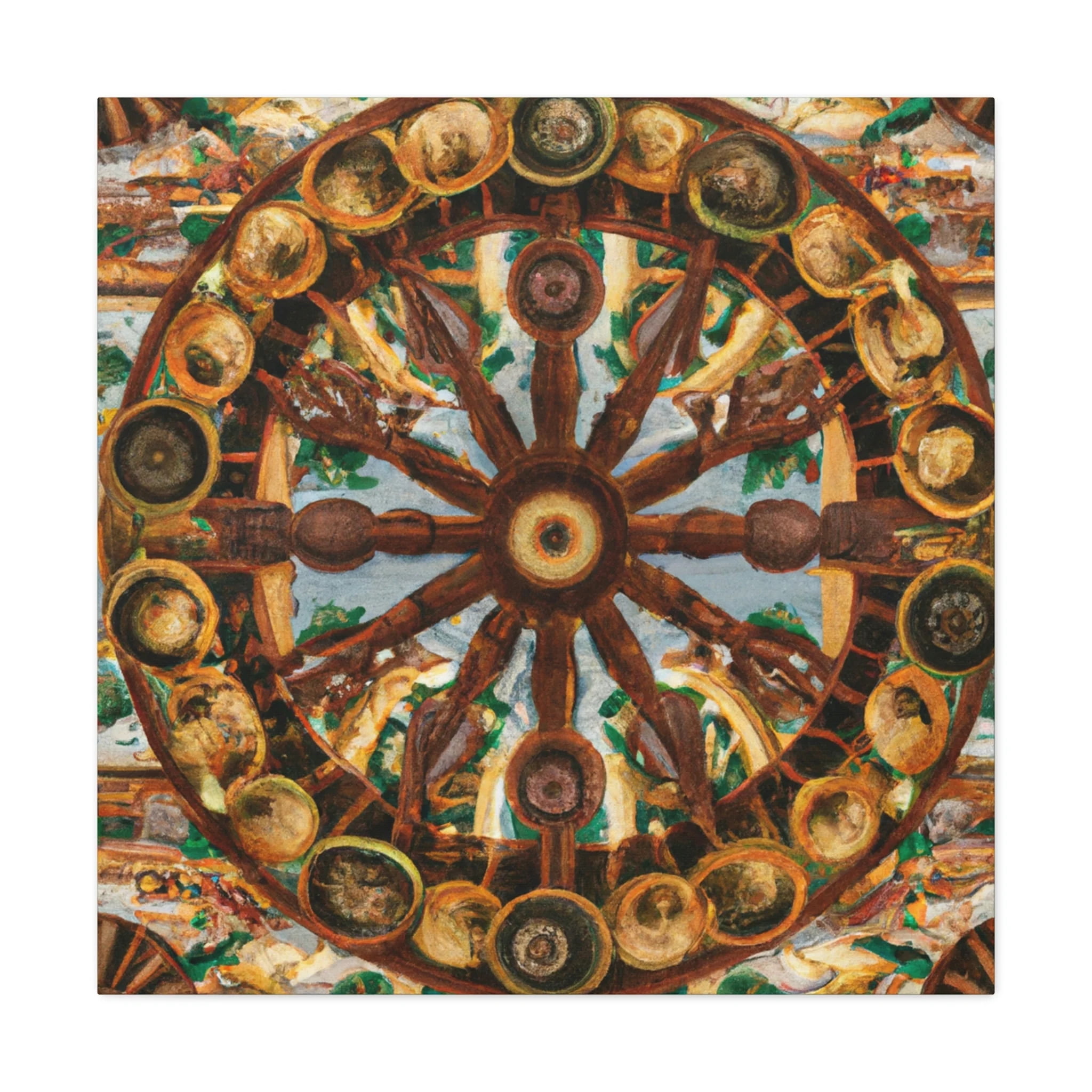 Wheels of Progress Rolling - Canvas - Walmart.com