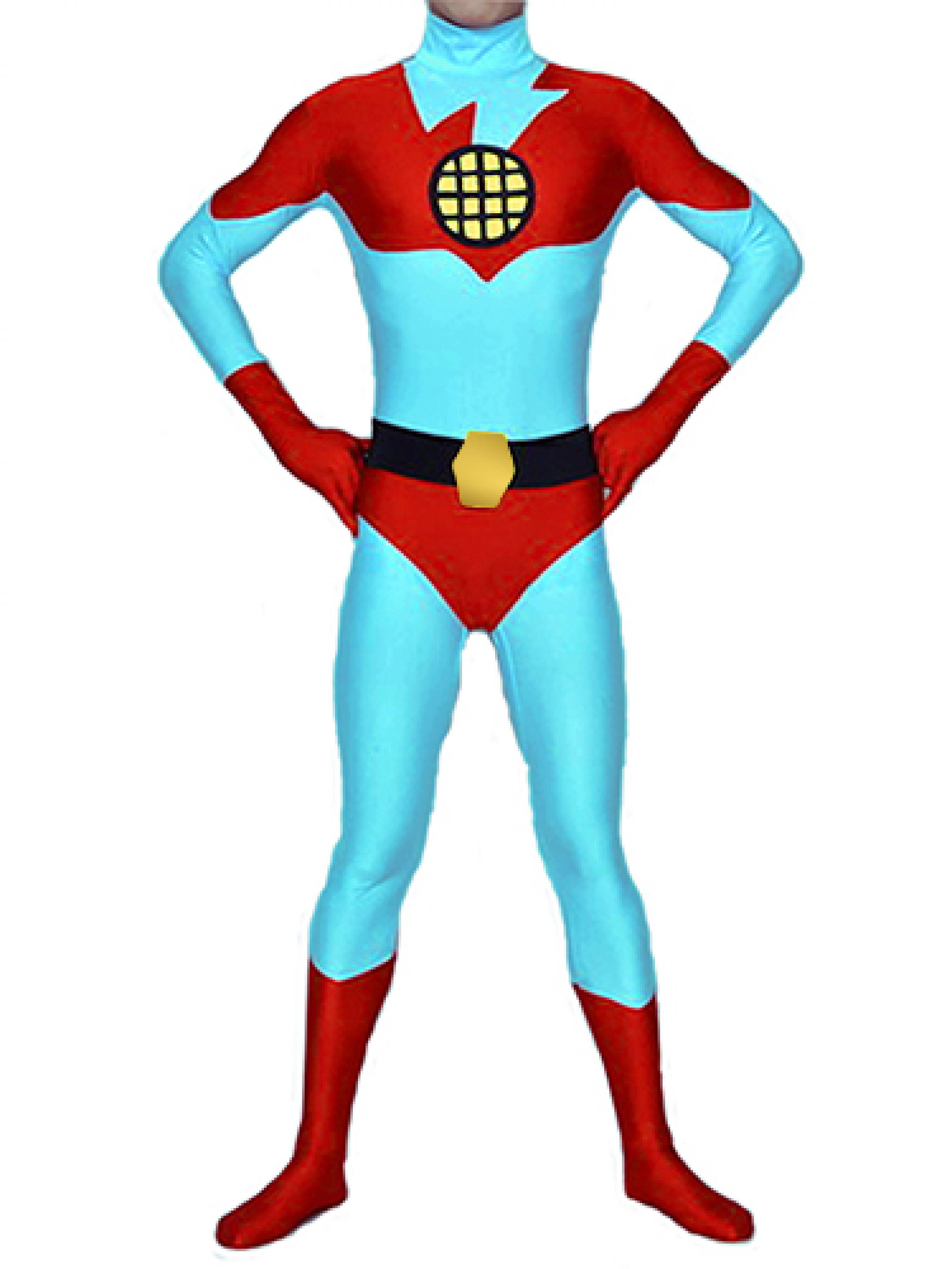 Captain Planet Adult Costume Body Suit Planeteers Spandex Mens Unisex ...