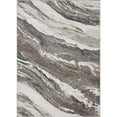 Luxe Weavers Lagos Marble Swirl Area Rug, 6x9, Gray Abstract Art Deco ...