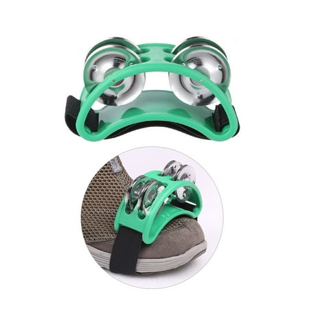 Foot Tambourine Percussion Musical Instrument 2 Sets Metal Jingle Bell ...