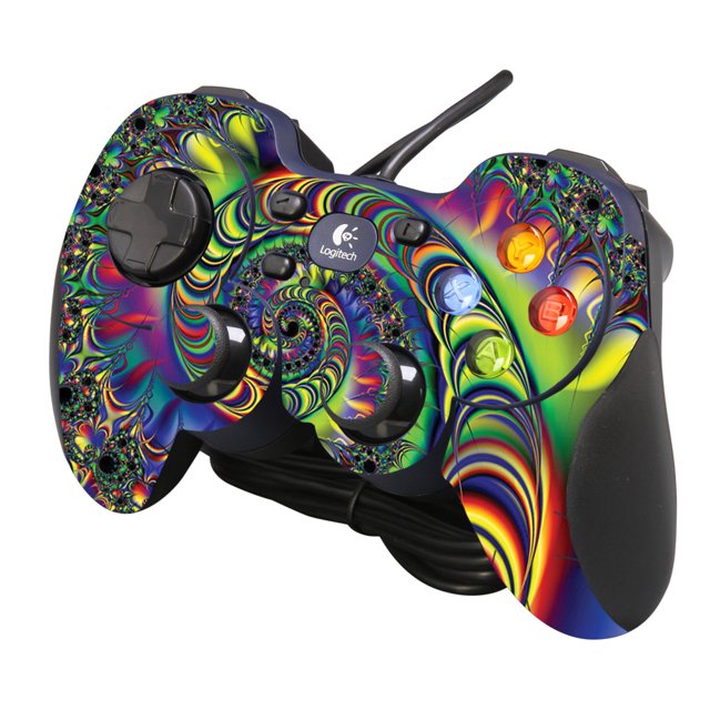 Skin Decal Wrap Compatible With Logitech Gamepad F310 Sticker Design ...