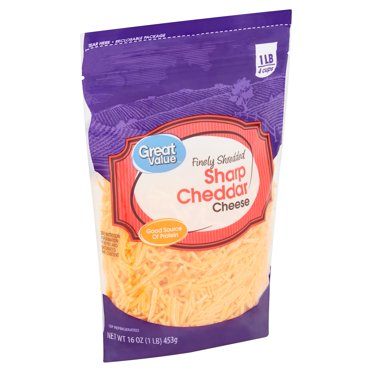 Kraft Sharp Cheddar Shredded Cheese, 16 oz Bag - Walmart.com
