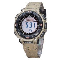 Casio Pro Trek Digital Green Bio Based Resin Strap Tough Solar PRG-340-3 100M Men's Watch ...