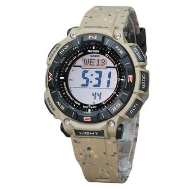 Casio Pro Trek Digital Green Bio Based Resin Strap Tough Solar PRG-340 ...