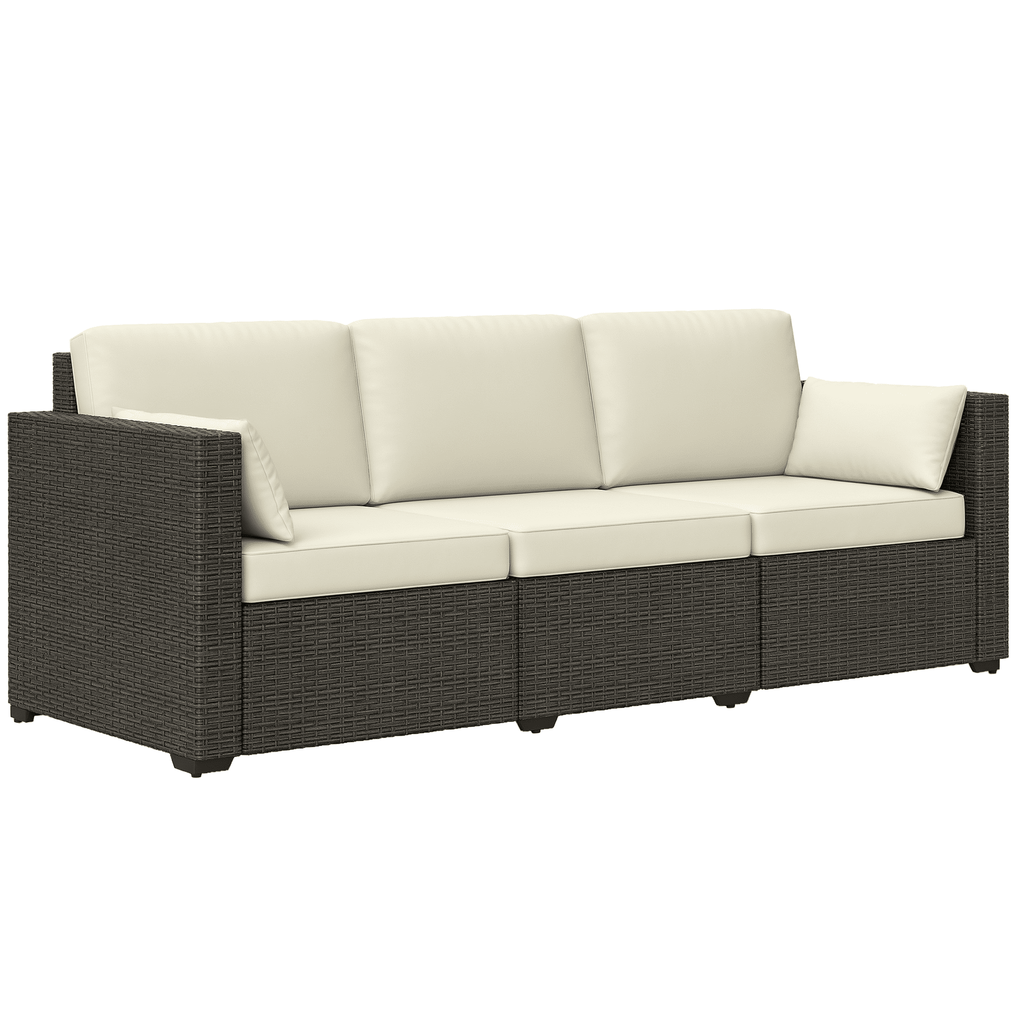 Click here for Outsunny Outdoor Sofa W/ Cushions  Pe Rattan Patio... prices