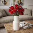 Dserhfy 3D Printed Vase Straight Shape Flower Vase Decorative Flower ...