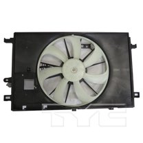 TYC 621160 Dual Radiator and Condenser Fan Assembly Fits 2008 Dodge ...