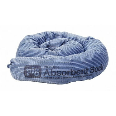 PIG® Mildew-Resistant Absorbent Sock, 4' L x 3" W (3-Pack) - Reusable ...