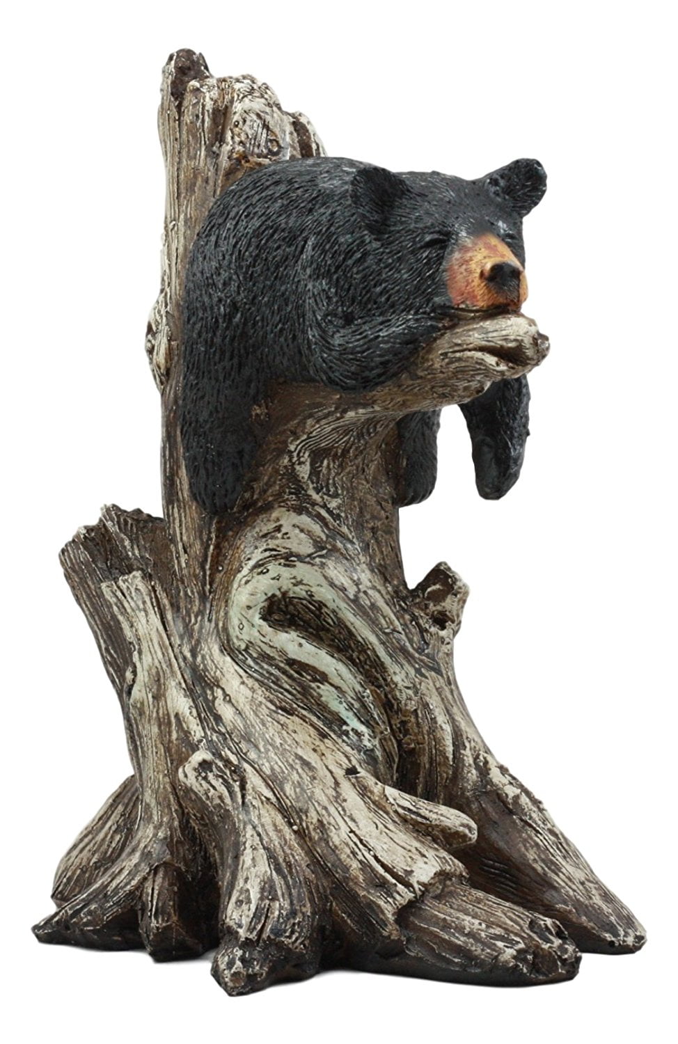 Ebros Lazy Days Of Summer Black Bear Sleeping On Tree Branch Statue ...