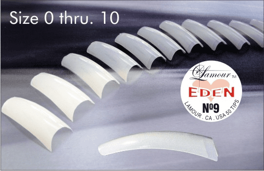 Lamour Nail Tips - Eden Natural Tips Size 0 to 10 * 550 ct * - Walmart.com