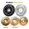 3PCS Wood Carving Disc, Upgrade Angle, Multi-Shape Grinding Wheel Set ...