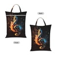 Flaming Music Notes Fire Travel Dirty Laundry Bag 2PCS , Portable ...