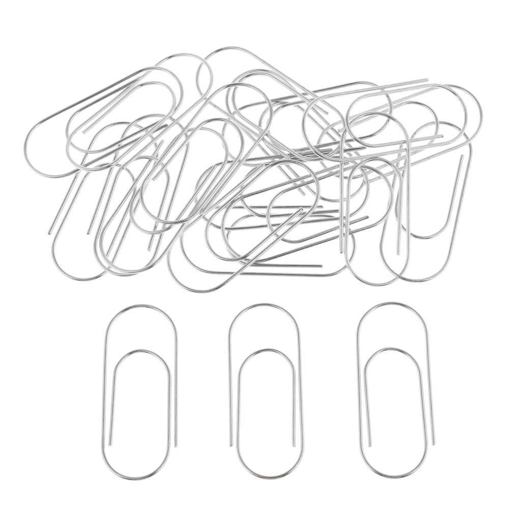 20 Pieces Office Plain Paper Clips 50mm Large Paper Clip Jumbo 20-pieces-office-plain-paper-clips-50mm-large-paper-clip-jumbo