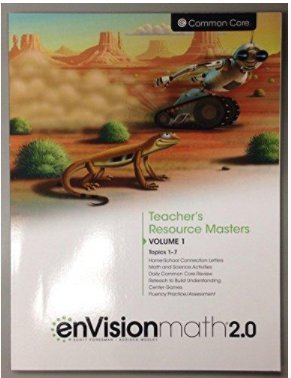 EnVision Math 2.0 Teacher's Resource Masters Volume 1 Topics 1-7 ...
