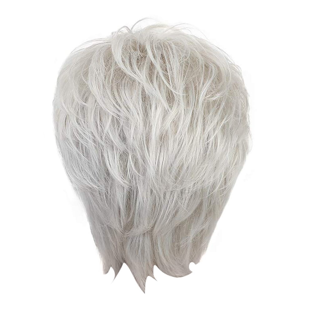 Click here for Ousitaid Women‘s Silver Gray Wig Hair Cover Party... prices