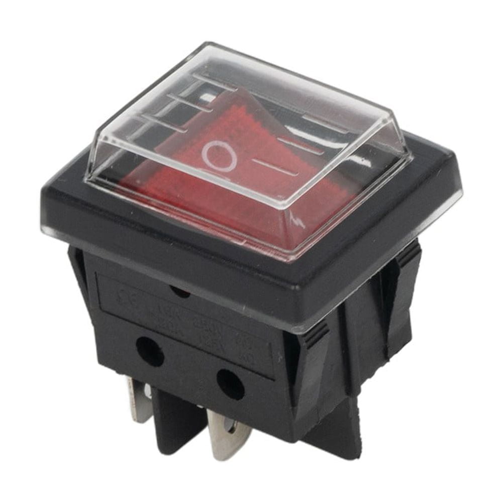 RED 2 Position 4 Pin Rocker Switch ON OFF 16A 250VAC 20A 125VAC for ...