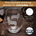 corgi stemless wine glasses (set of 2) | unique gift for dog lovers ...