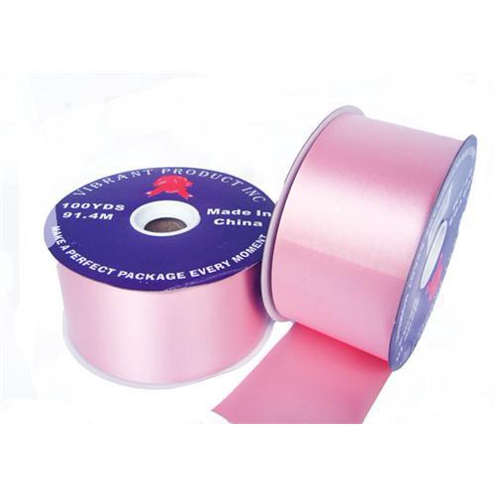 #40 Pastel Pink Flora Satin Ribbon 2.75" X 100 Yards(1 Roll) - Walmart ...