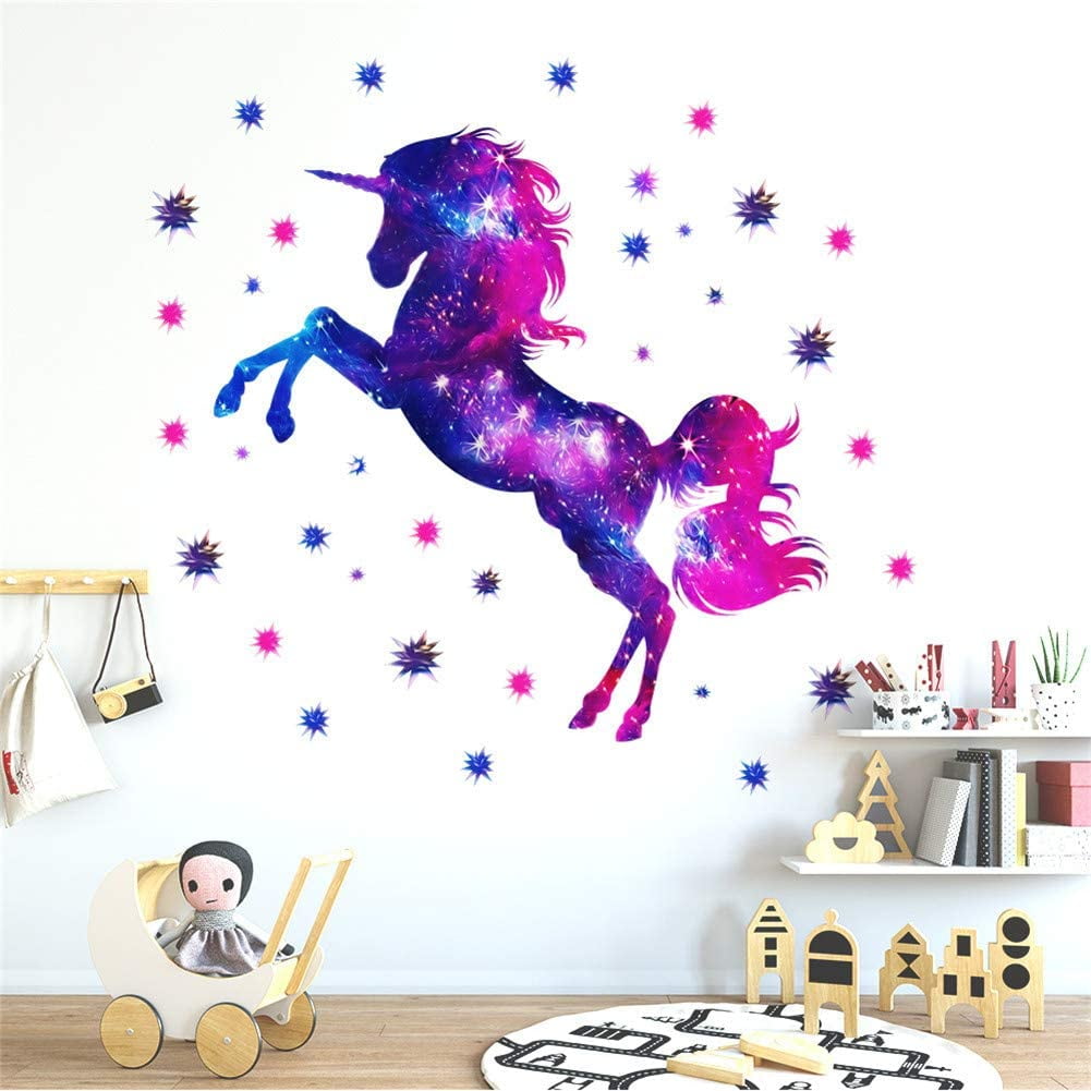 Click here for Jhijhoo Childrens Room Wall Sticker  Unicorn Starr... prices