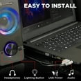 GOgroove UB3 LED Computer Speakers for Desktop and Laptop - USB ...