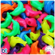 Creativity Street® Neon Pony Beads, 6mm x 9mm, Neon Assortment, 1000 ...