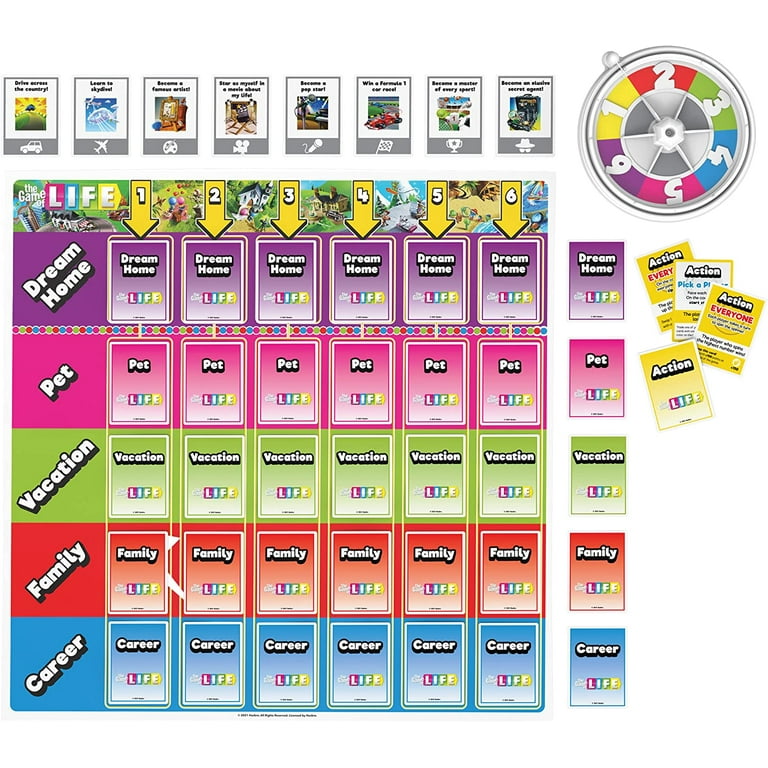 The Game Of Life Career Cards