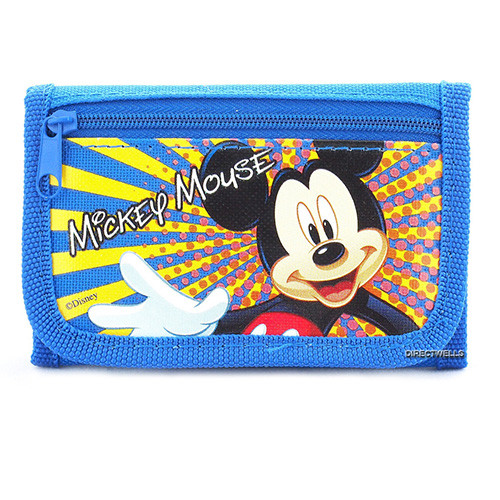Mickey Mouse Character Blue Trifold Wallet - Walmart.com