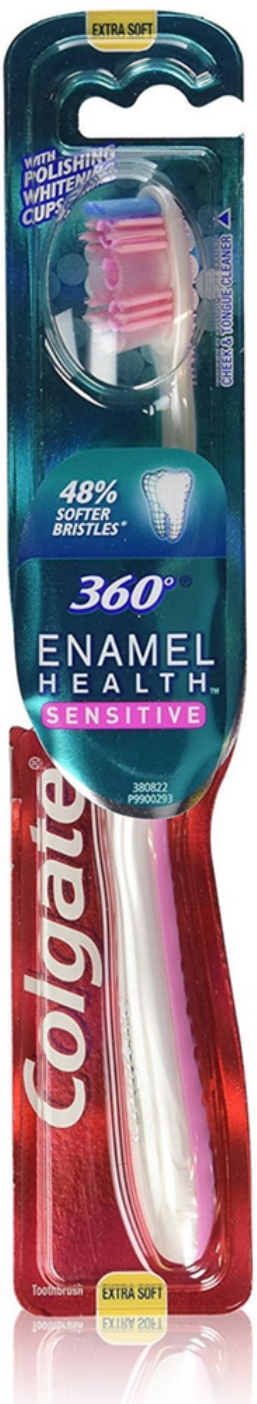 Colgate 360 Enamel Health Sensitive Toothbrush, Extra Soft 1 ea (Pack ...