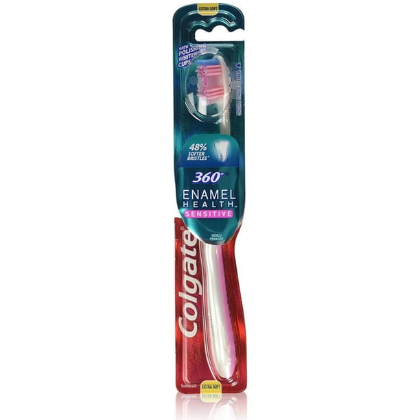 Colgate 360 Enamel Health Sensitive Toothbrush, Extra Soft 1 ea (Pack ...