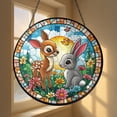 Cute Woodland Deer Stained Glass Suncatcher Window Decor, Forest Animal ...
