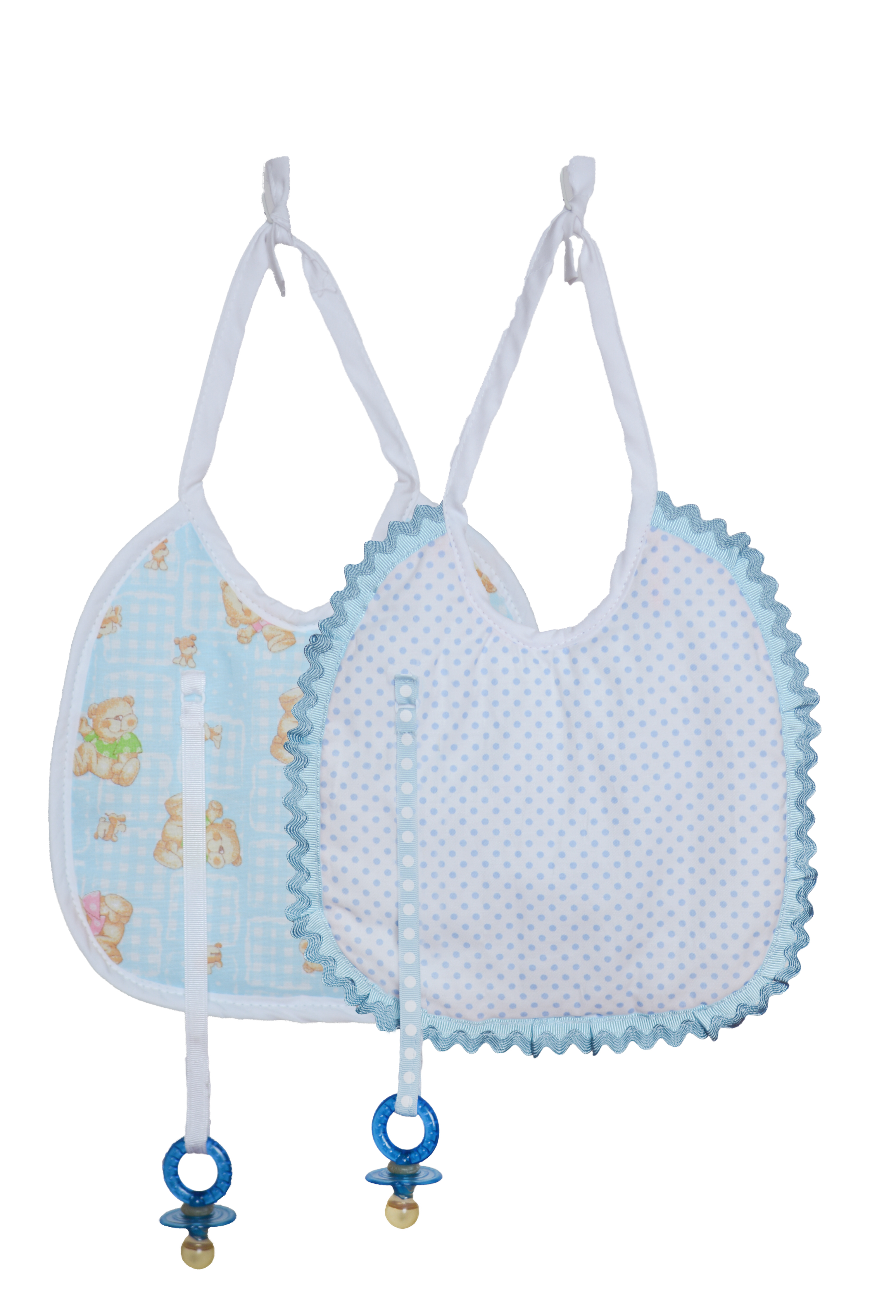 Juego de Baberos Bolitas Azul Cielo Bebé Caramelo Básico | Bodega Aurrera en línea