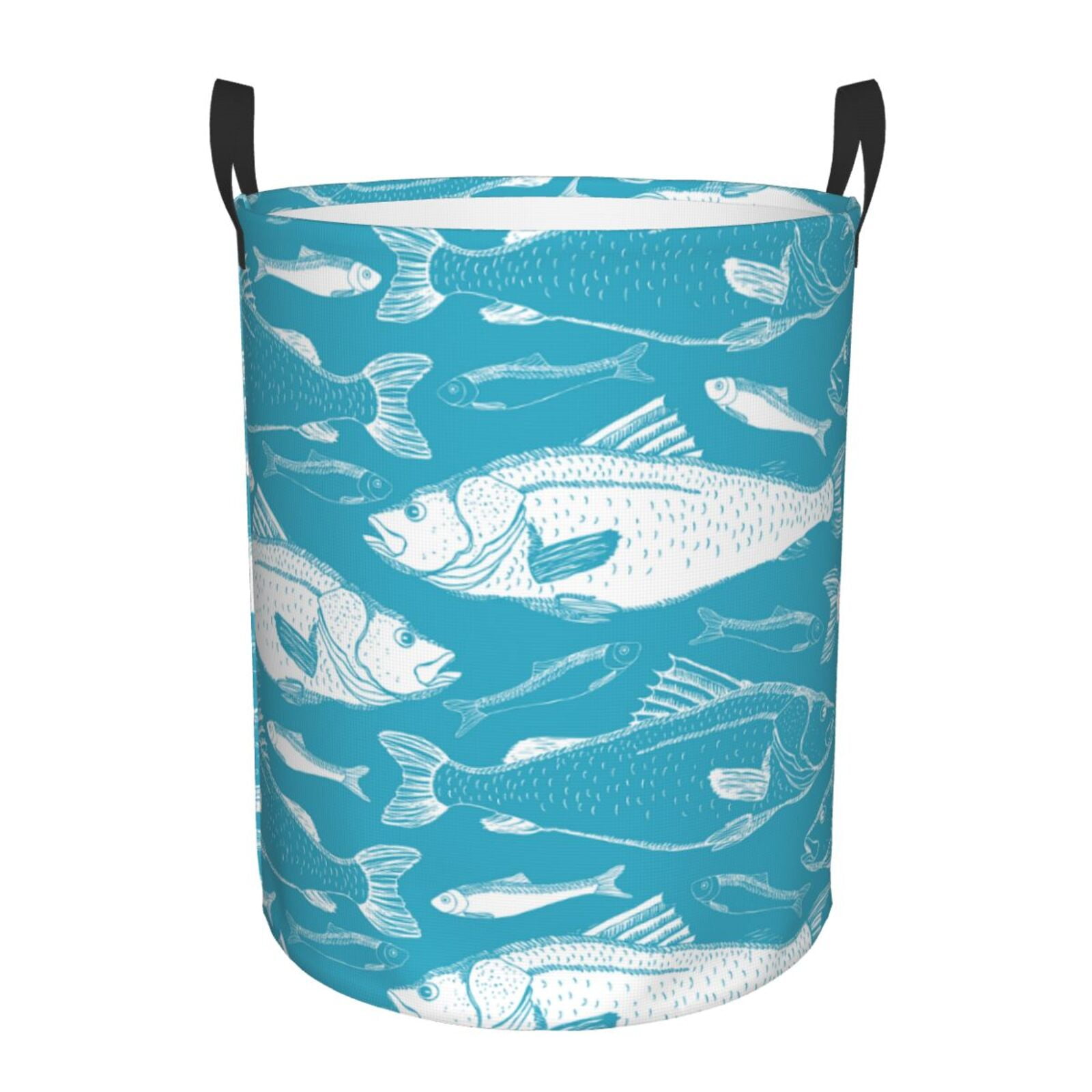 ZNDUO Round Laundry Basket, Waterproof Collapsible Laundry Baskets with ...