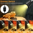 Dinosam Reptile Heat Lamp with UVA UVB Bulbs, Adjustable, 360° Rotatable, Suitable for Turtle ...