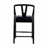 Wishbone Counter Height Kitchen Bar Stool - Black Finish - Walmart.com