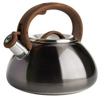 Primula Avalon 2.5 Qt. Stainless Steel Whistling Kettle with Dark ...