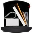 Gibraltar Mailboxes Patriot Medium, Plastic, Post-Mount Mailbox, Black ...