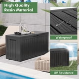 Bifanuo 75 Gallon Deck Box Lockable Resin Outdoor Storage Box ...