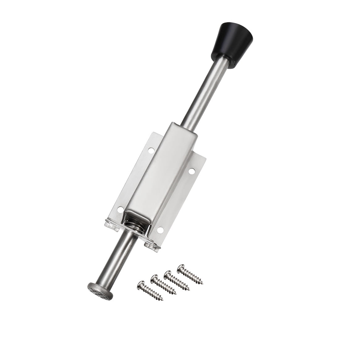 Unique Bargains Stainless Steel Brushed Easy-Step Door Stop Spring ...