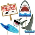 PartyPavillion Photo Booth Props Shark Party - Blue - Walmart.com